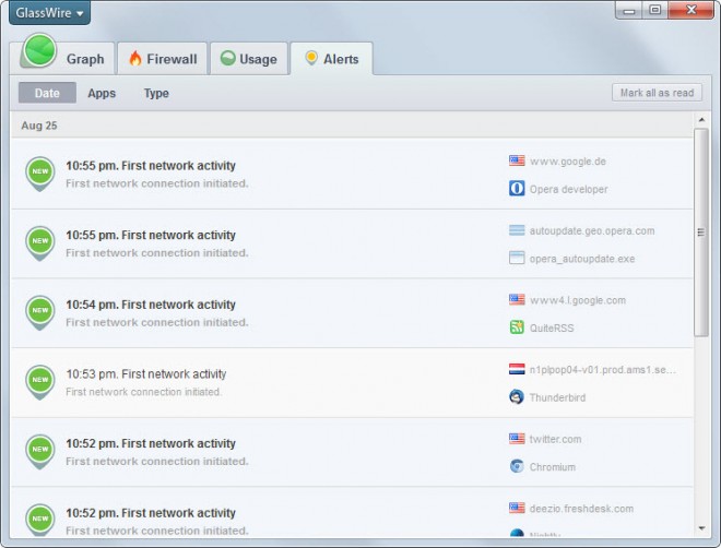 GlassWire helps you monitor your computer's Internet activity - gHacks ...