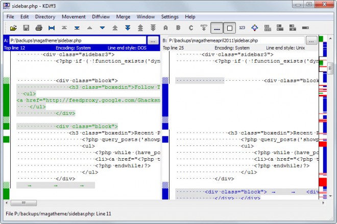 The best free file comparison programs for Windows - gHacks Tech News