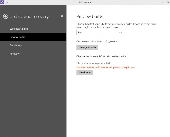 Add Preview Build settings to Windows 10 - gHacks Tech News