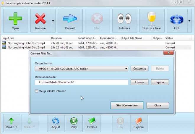 SuperSimple Video Converter for Windows review - gHacks Tech News