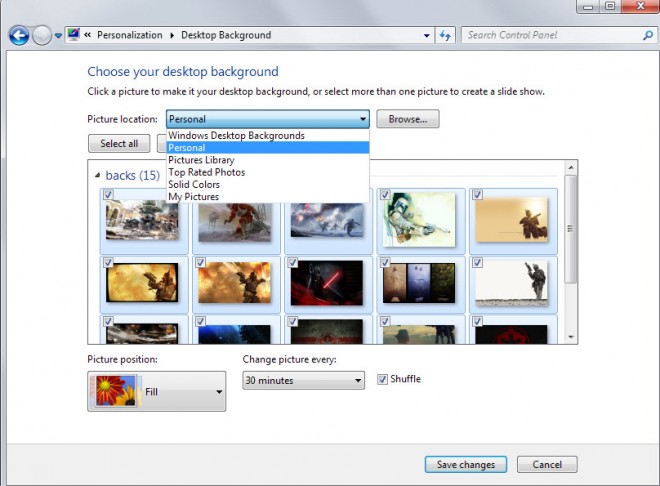 Add and sort Windows desktop background folders - gHacks Tech News