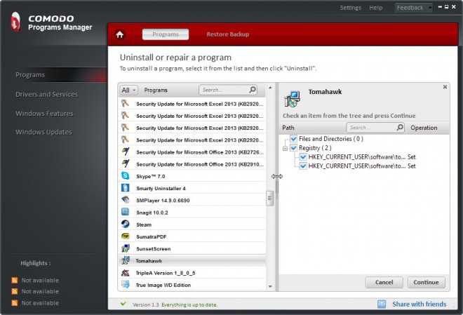 How thorough is Comodo Programs Manager's installation monitoring ...