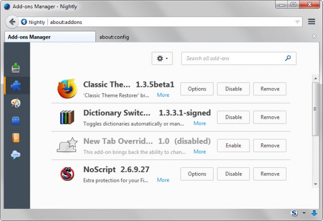 Restore version information in the Firefox add-on manager - gHacks Tech ...