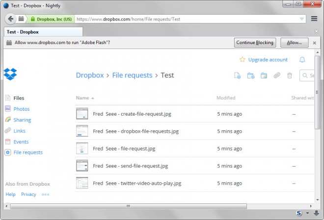 How to request files on Dropbox - gHacks Tech News