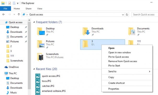 How Windows 10's Quick Access feature differs from Favorites - gHacks ...