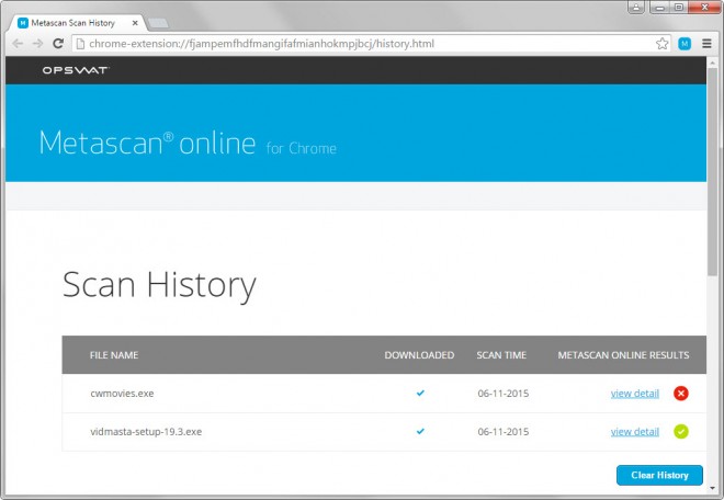 Scan all downloads automatically with Metascan Online in Chrome ...