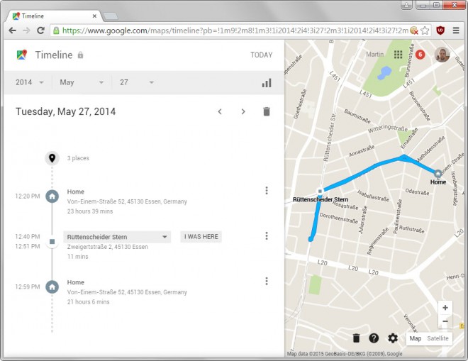 Google Maps Timeline: Revisit places you have been to - gHacks Tech News