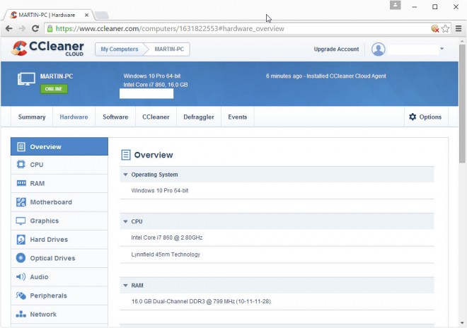 A first look at CCleaner Cloud - gHacks Tech News