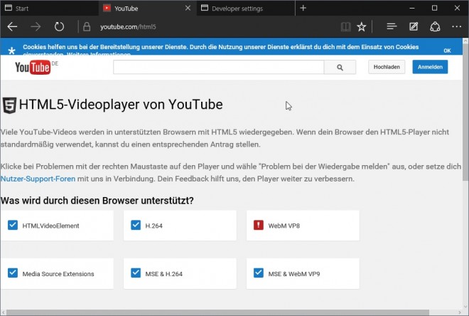 Enable VP9 in Microsoft Edge for better HTML5 streaming support - gHacks Tech News