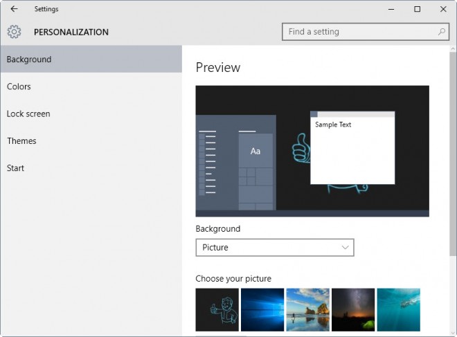 Use the classic Personalization panel in Windows 10 - gHacks Tech News