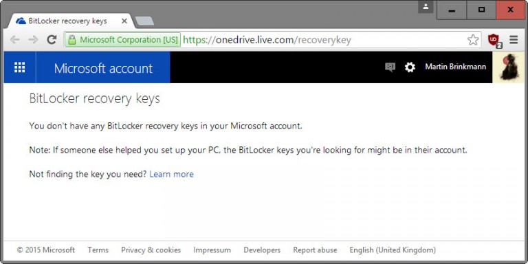 Find out if Microsoft stores encryption recovery keys in the cloud ...