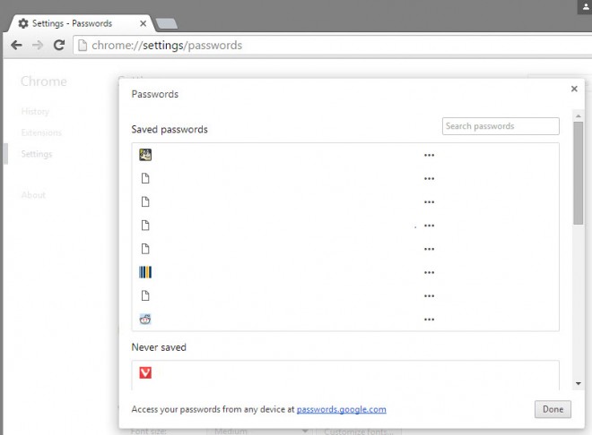 Google Chrome Password management options - gHacks Tech News