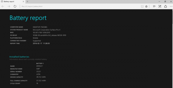 How to generate a battery report in Windows - gHacks Tech News