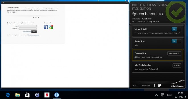 How to stop My Bitdefender login prompts - gHacks Tech News