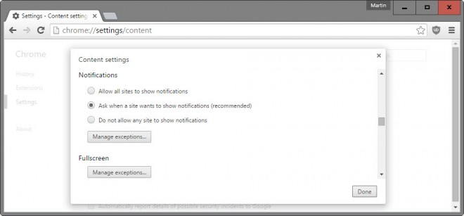 Disable "show notifications" prompts in Google Chrome - gHacks Tech News