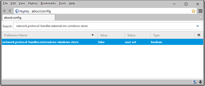 Block Firefox Chrome from opening Windows Store automatically - gHacks ...