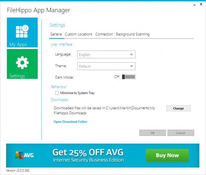 FileHippo App Manager: software update checker - gHacks Tech News