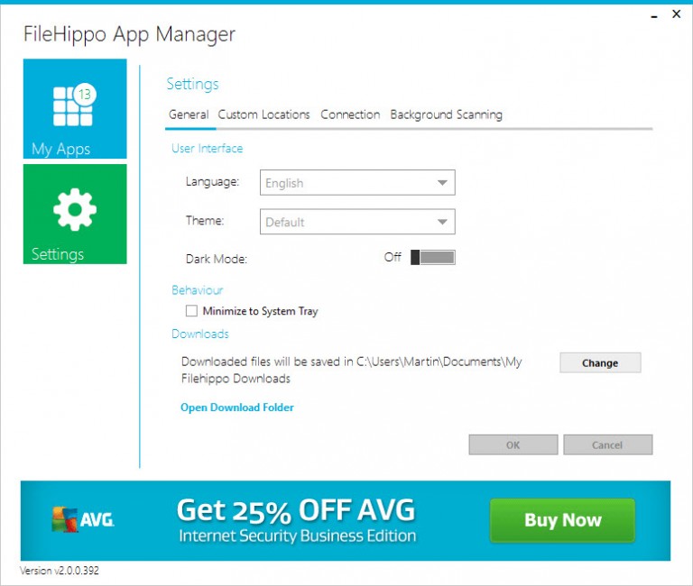 FileHippo App Manager: software update checker - gHacks Tech News