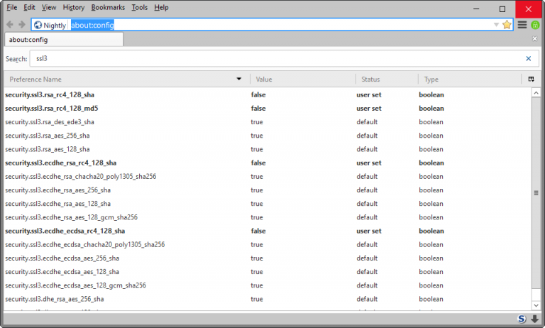 Manage cipher suites in Firefox - gHacks Tech News