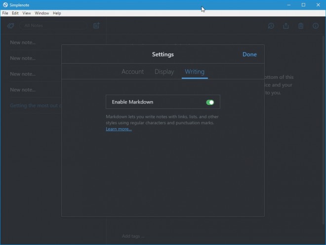 First look at Simplenote for Windows - gHacks Tech News