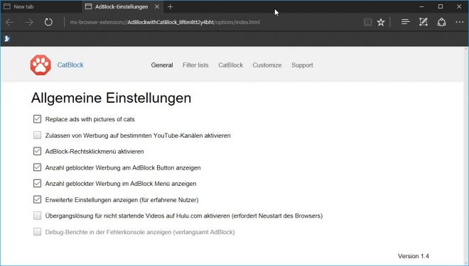CatBlock: first ad-blocker for Microsoft Edge - gHacks Tech News