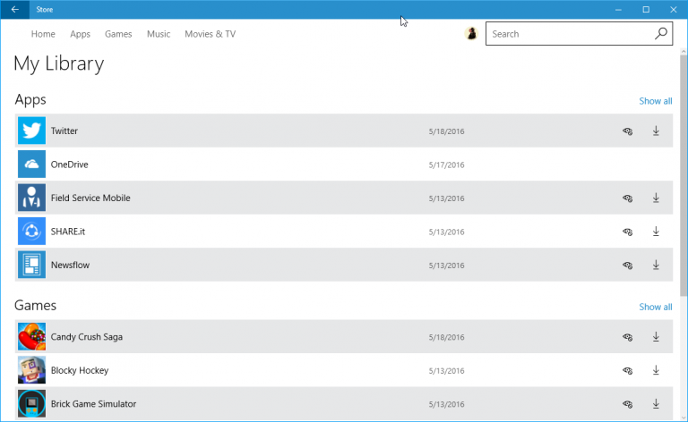 Hide Windows Store library apps - gHacks Tech News