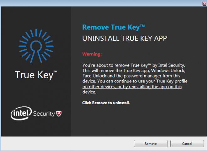 How to remove True Key by Intel Security - gHacks Tech News