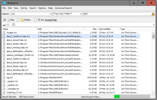 UltraSearch, Fast Windows File Finder - gHacks Tech News