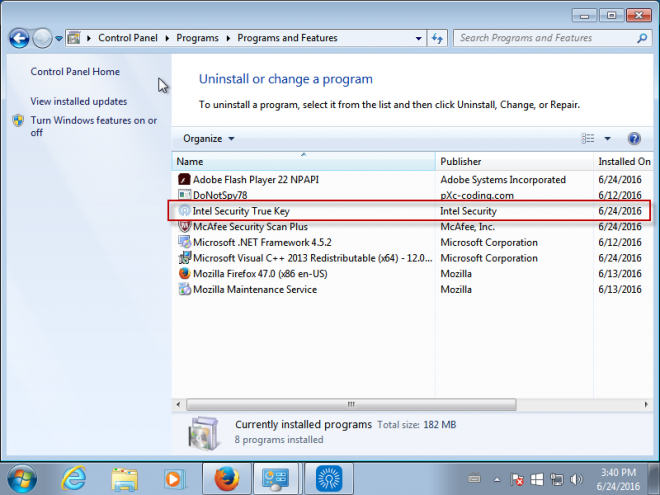 How to remove True Key by Intel Security - gHacks Tech News