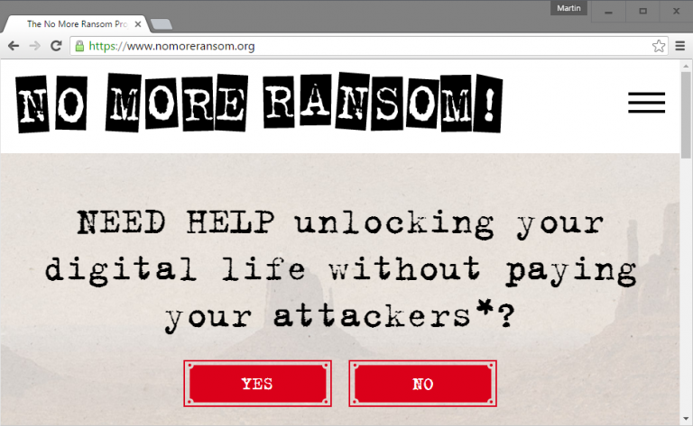 No More Ransom: Anti-Ransomware Help Site - gHacks Tech News