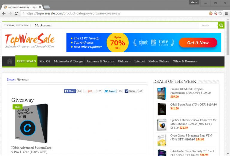 Free Software Giveaway Sites Overview - gHacks Tech News