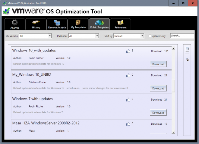 VMware OS Optimization Tool review - gHacks Tech News