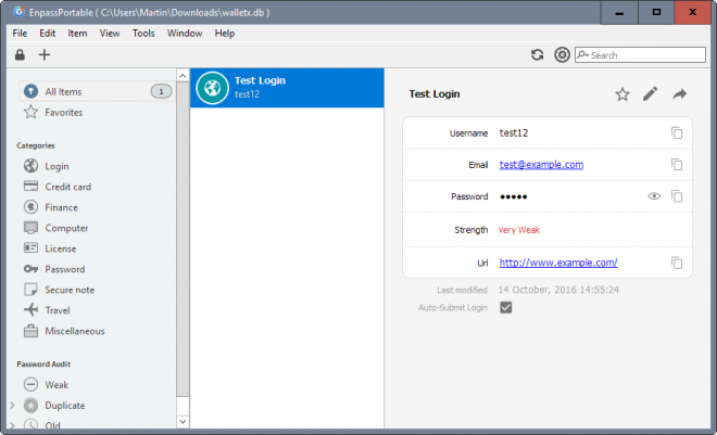Enpass Portable password manager released - gHacks Tech News
