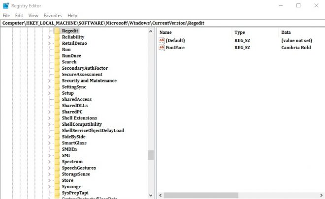 Change the font face of the Registry Editor - gHacks Tech News