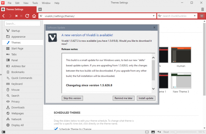 Vivaldi introduces Delta updates - gHacks Tech News