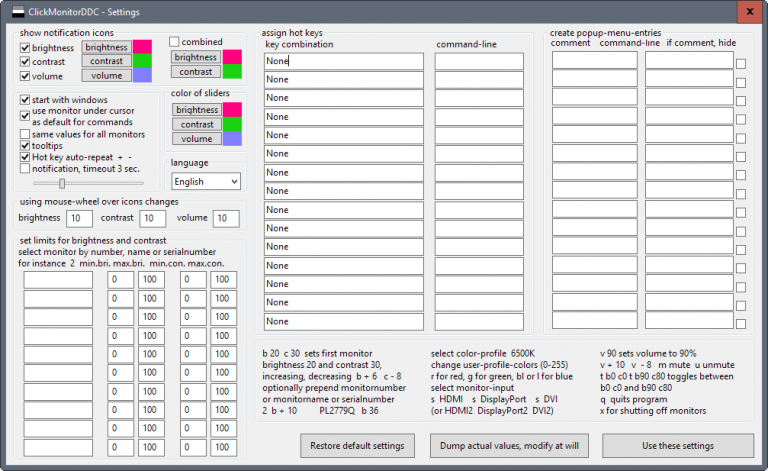ClickMonitorDCC: control your monitor's brightness and contrast ...