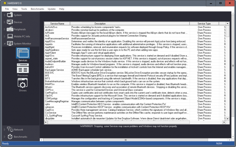 HARDiNFO: hardware and system tool for Windows - gHacks Tech News