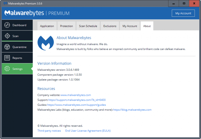 Malwarebytes 3.0.6 with stability and performance improvements - gHacks ...