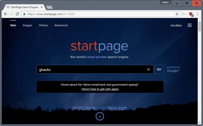 Five Startpage Tips to improve your search experience - gHacks Tech News