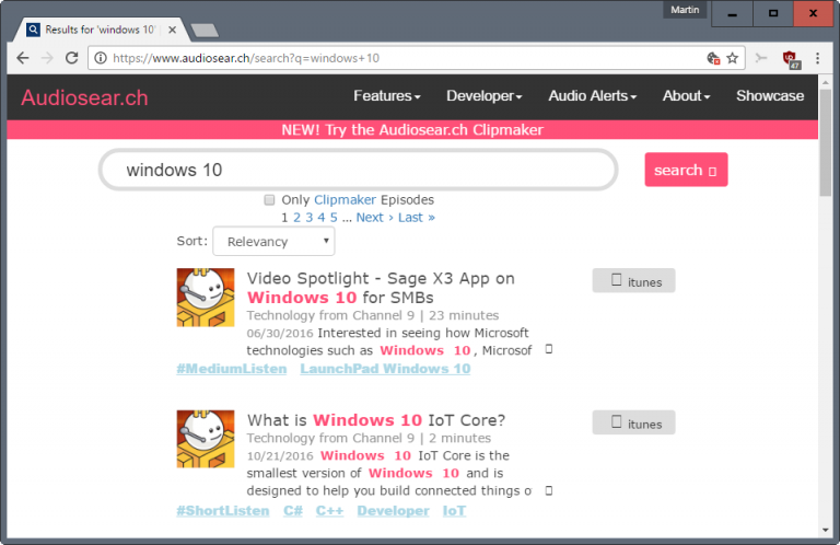 Audiosear.ch: Full Text Podcast and Radio search engine - gHacks Tech News