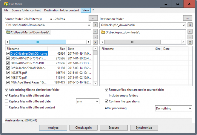 File Move Is A Straightforward File Sync Software For Windows Ghacks Tech News