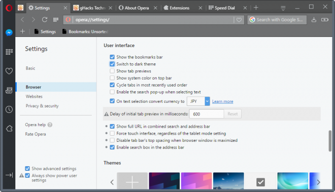 Opera Browser's new design revealed - gHacks Tech News