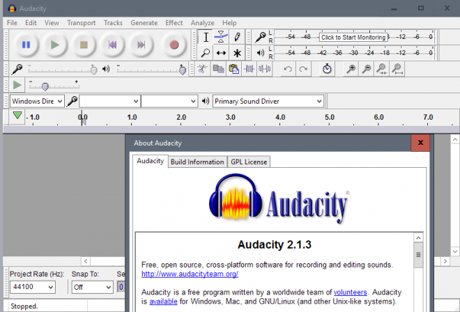 Audacity 2.1.3: official Windows 10 support, last XP version - gHacks ...