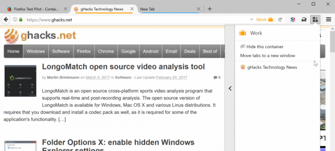 Mozilla launches Firefox Containers TestPilot experiment - gHacks Tech News