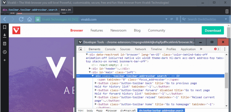 Intro to Customizing Vivaldi's interface with CSS - gHacks Tech News