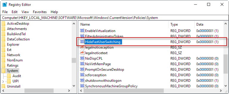 How to disable Fast User Switching on Windows - gHacks Tech News