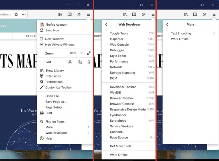 Firefox 57 Photon mockups: activity stream, library, compact mode, more ...