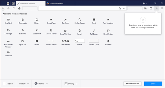 Firefox 57 Photon mockups: activity stream, library, compact mode, more ...
