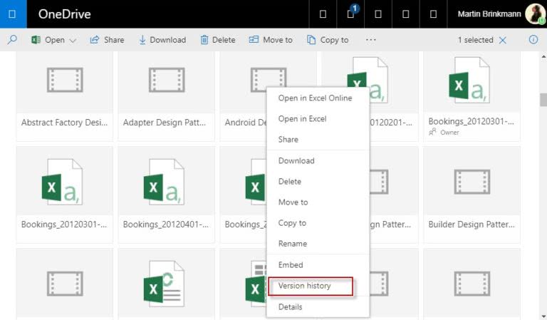 OneDrive Version History for all file types - gHacks Tech News