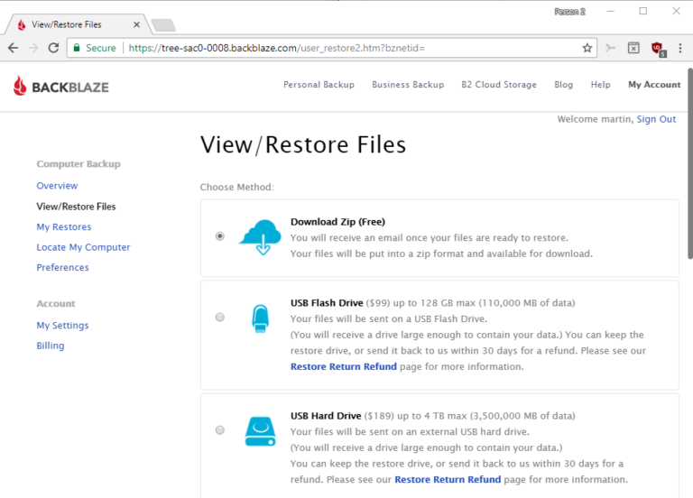 Backblaze Personal Backup review - gHacks Tech News